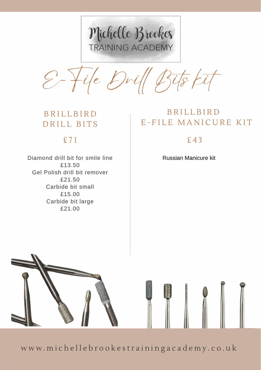 E-File Drill Bit Kit – Michelle Brookes Training Academy